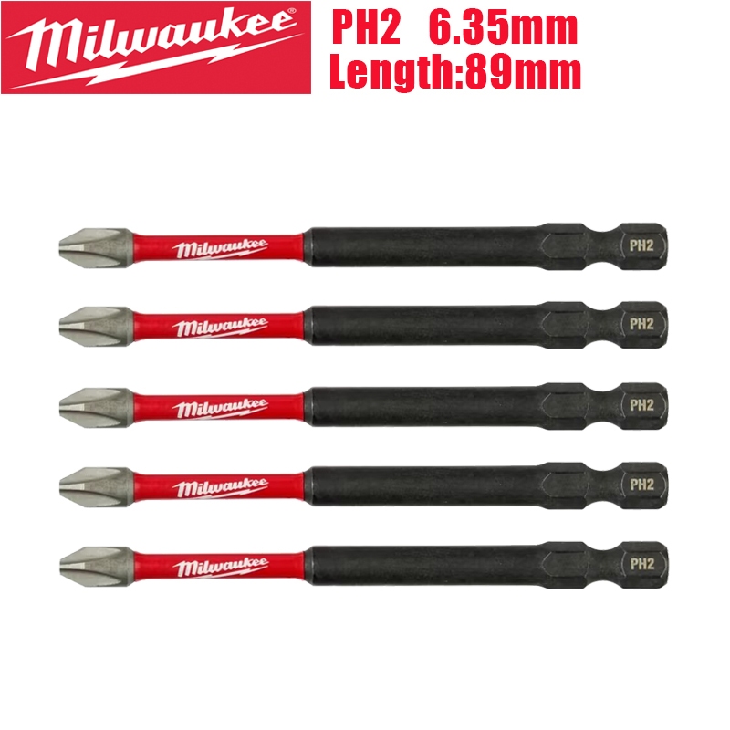 Milwaukee PH2 89MM สว่านกระแทกเหล็กความเร็วสูงงานไม้โลหะ Super ความแข็ง ...