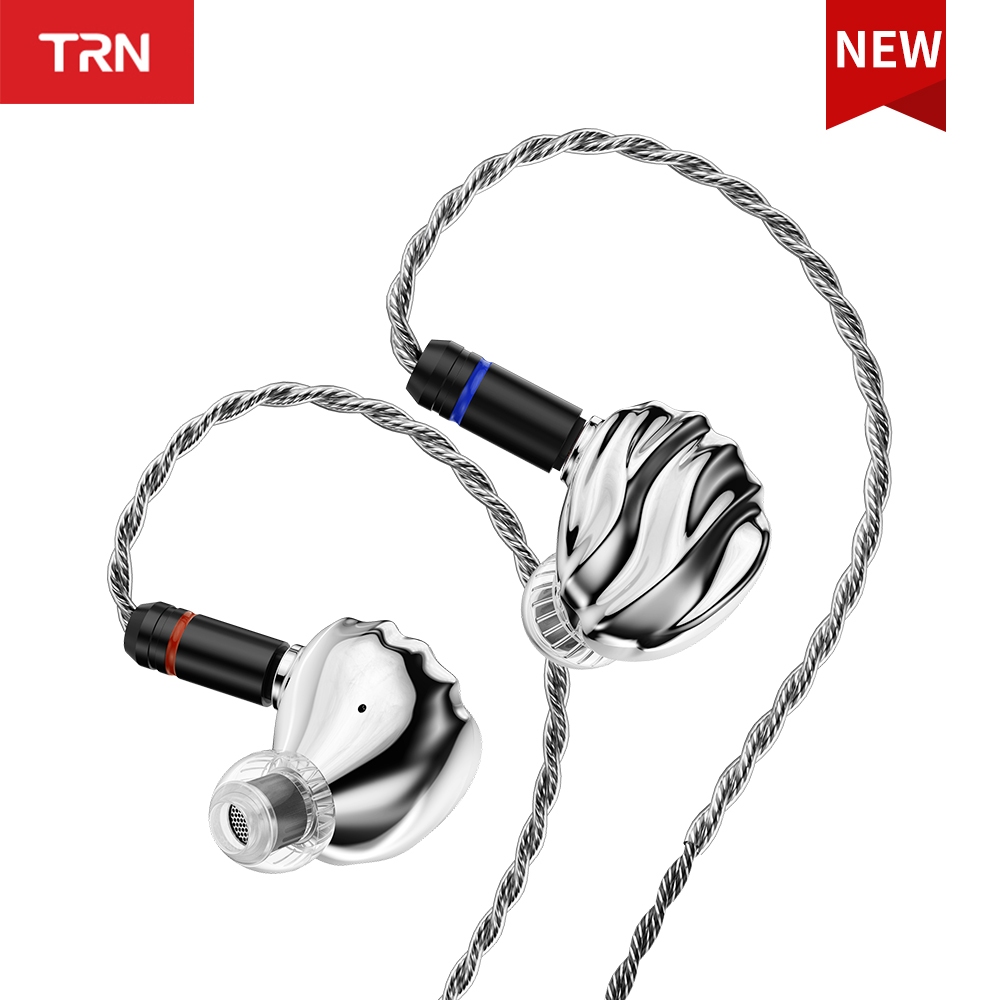 Trn SHELL Four-Unit Dynamic Driver Planar Hybrid IEM หูฟังพร้อมสาย ...