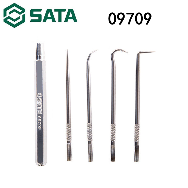 SATA 09709 แหวนปิดผนึกตะขอสําหรับซ่อมรถยนต์ซีลน้ํามันดูดโอริงปิดผนึกปะเ ...