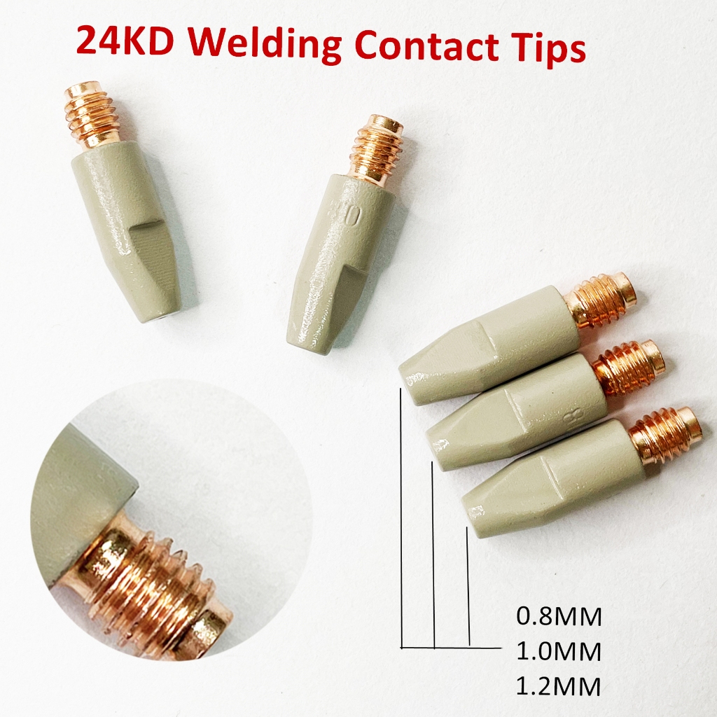 2/5PCS, MIG 24KD เชื่อมเคล็ดลับใหม่เคลือบป้องกัน 28 มม.M6 แก๊สหัวฉีด ...