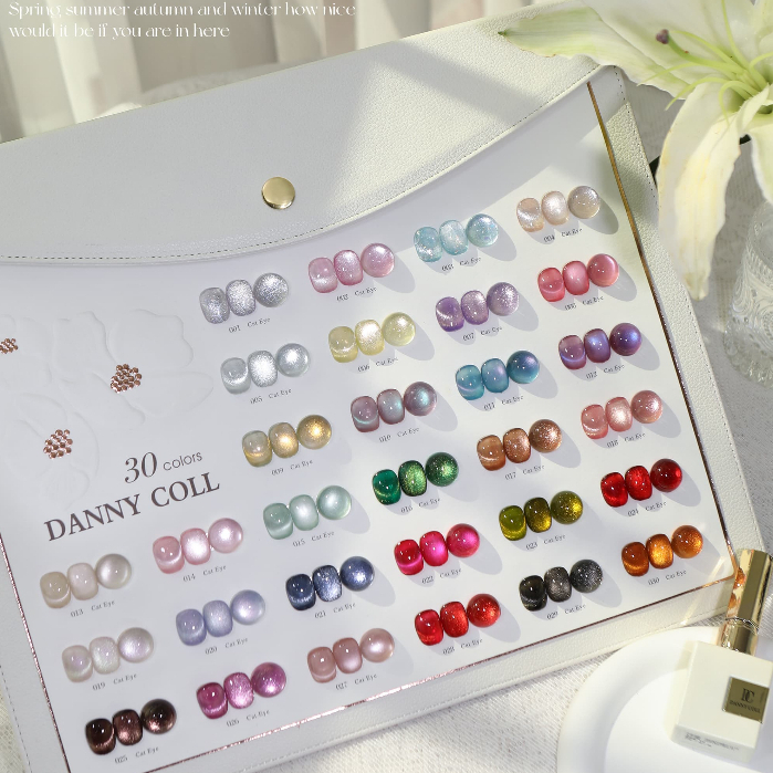 Danny coll 30 สี N90 สีเจลแคทอาย สีลูกแก้ว แถมชาร์ทอะคริลิคสำเร็จรูป ...