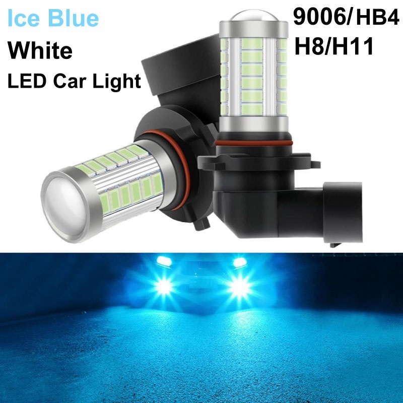 9006/hb4 LED หลอดไฟรถยนต์ Ice Blue Fog light H8/H11 สีขาว 6000K Head ...