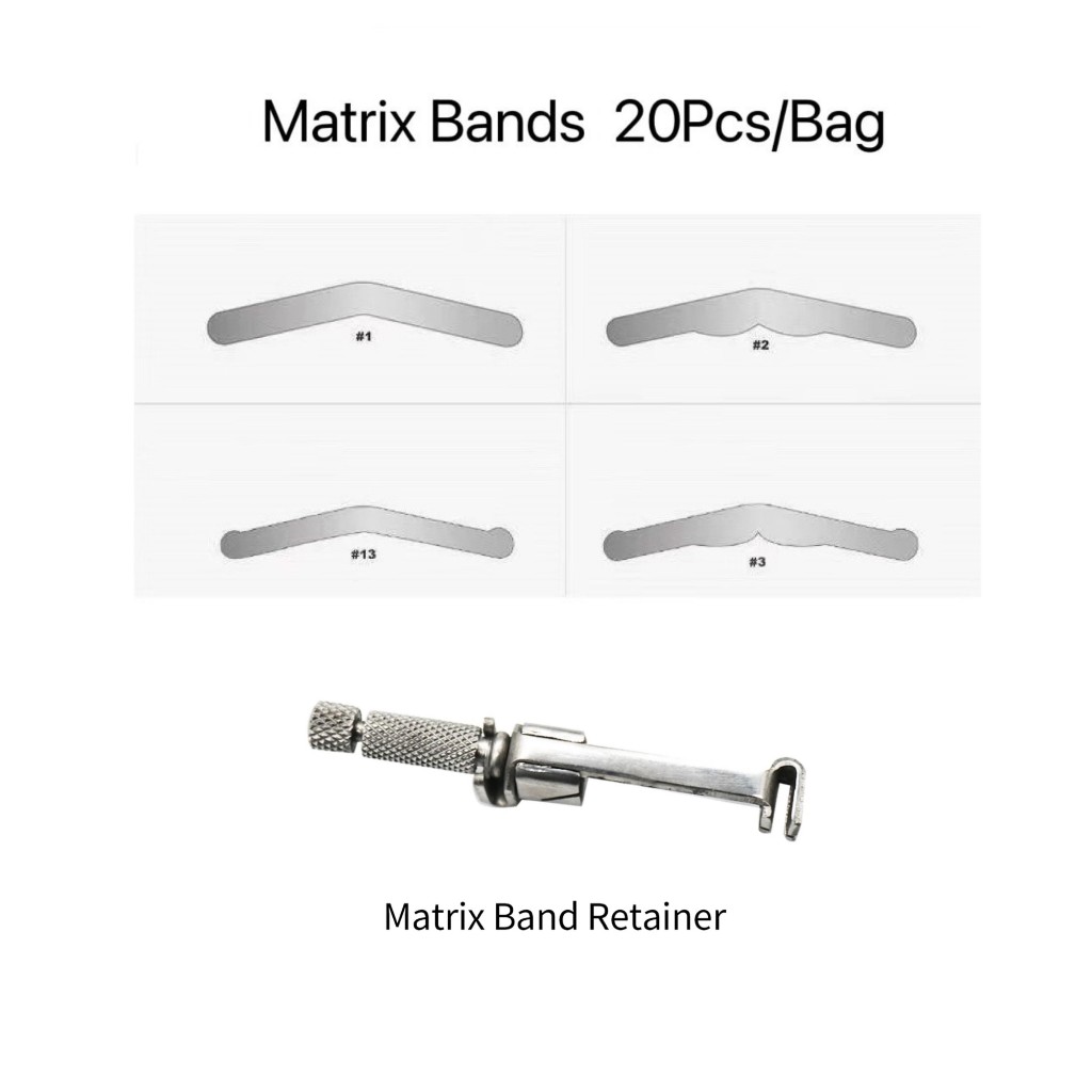 20 ชิ้นทันตกรรม Tofflemire Matrix Band สแตนเลส Universal Borad ประเภท ...