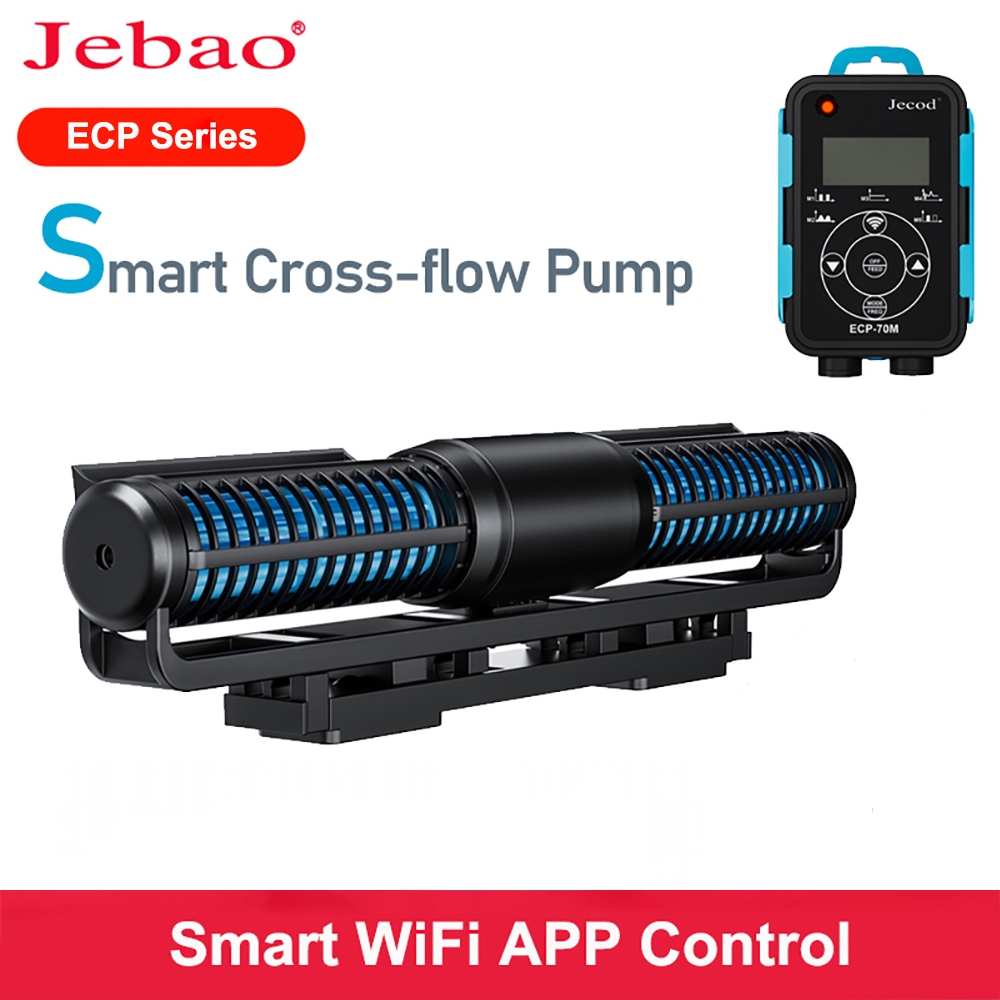 Jebao Jecod Cross-flow Pump ECP WIFI Fish Tank Aquarium ปั๊มน้ําภายนอก LCD Controller Remote ...