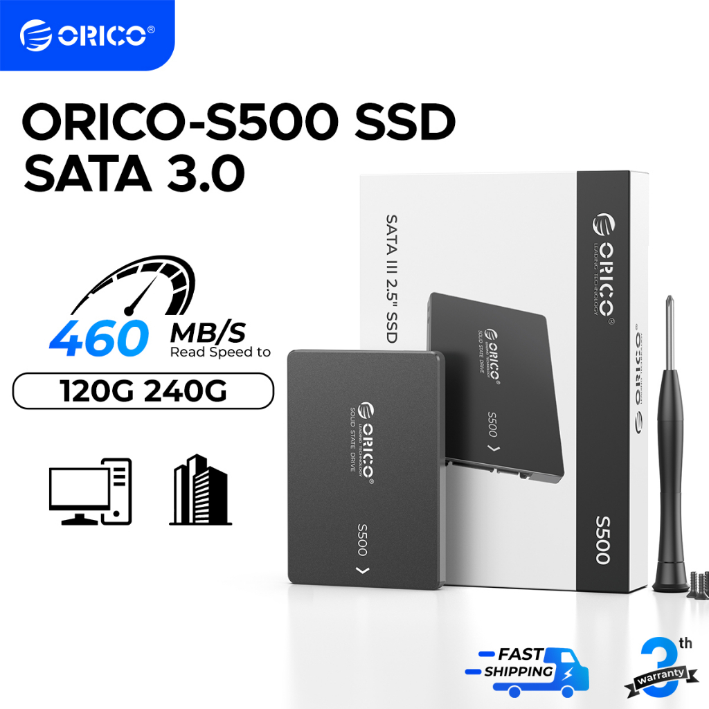 Orico S500 SSD 2.5 SATA3.0 120GB 128GB 240GB 256GB Solid State Hard Drive (ORICO-S500) | Shopee ...