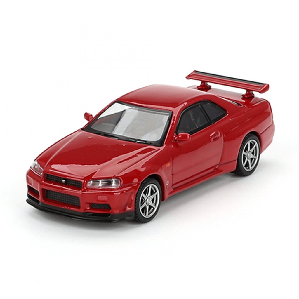 Mini GT MGT00796 796 1/64 Nissan Skyline GT-R R34 V-Spec Active Red RHD ...