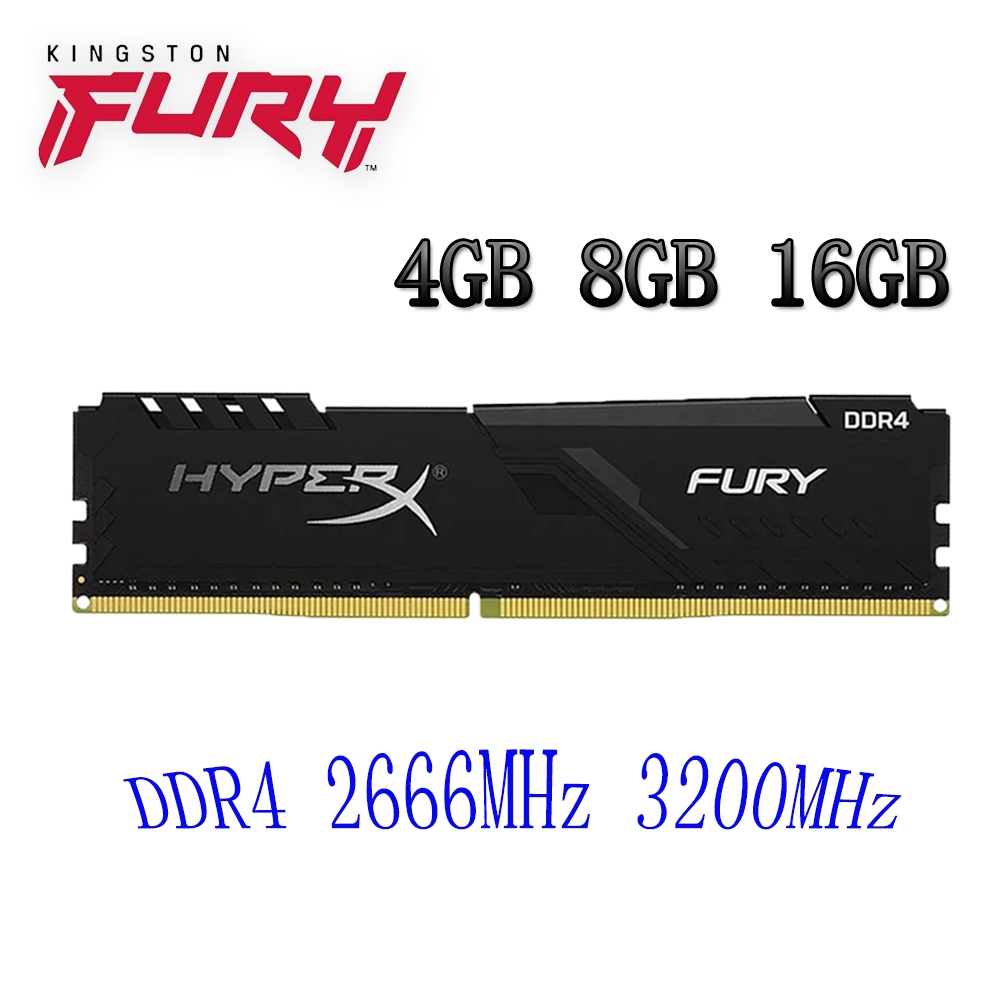 Kingston HyperX Fury DDR4 PC RAM 4GB 8GB 16GB DDR4 2133/2400/2666/3200MHz หน่วยความจําเดสก์ท็อป ...