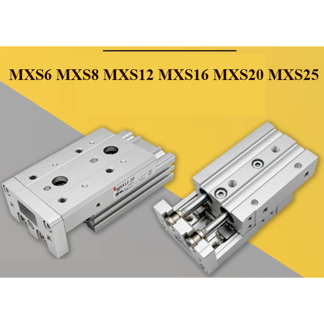 กระบอกสไลด์ลม MXS6 MXS8 MXS12 MXS20 MXS25 MXS16-10-20-30-40-50-75-100-125ABS | Shopee Thailand