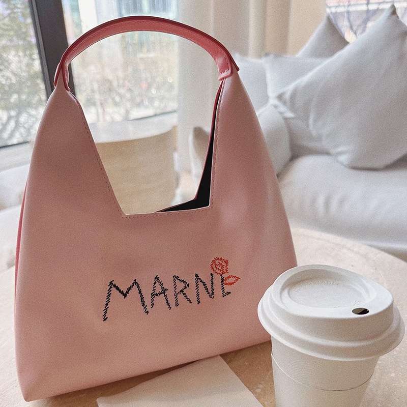 Letter Color Matching Hand-Carry Small Bag Portable Messenger Bag Sweet ...