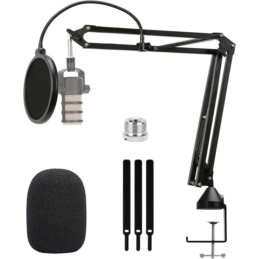 Rode Podmic stand with Pop Filter - กรรไกรแบบปรับได้ Rode Podmic Boom ...