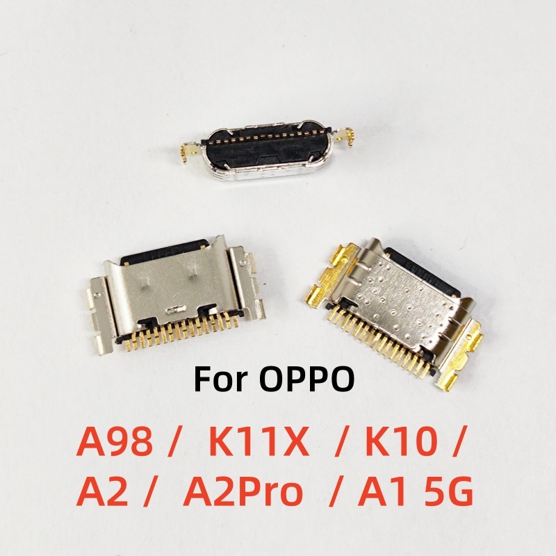 5 ชิ้นสําหรับ OPPO A98 / K11X / K10 / A2 / A2Pro / A1 5G USB แจ็คพอร์ตชาร์จ Dock Socket Plug ...