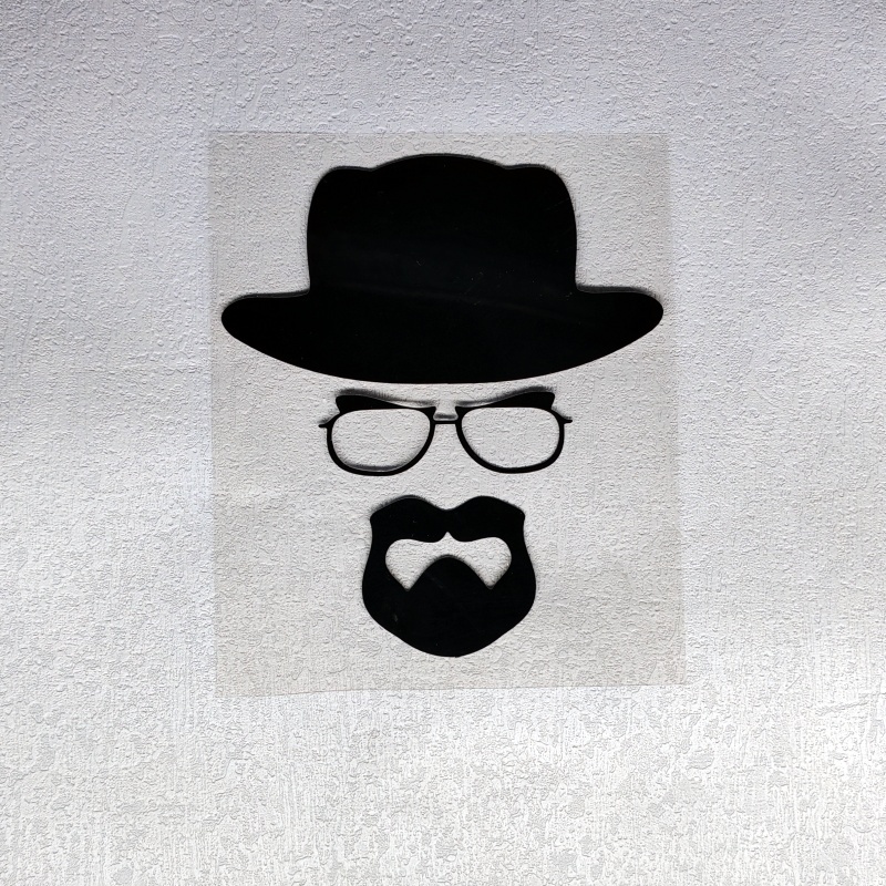 สติกเกอร์รถ Breaking Bad Walter สีขาว Heisenberg สะท้อนแสง Decals ...