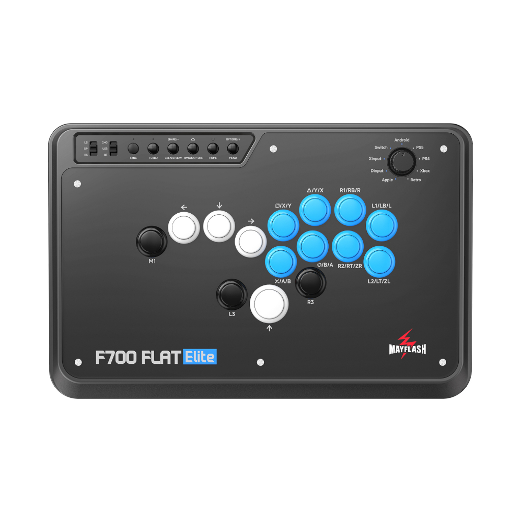 Mayflash F700 FLAT Elite Wireless Arcade Stick Leverless ตัวควบคุมปุ่ม ...