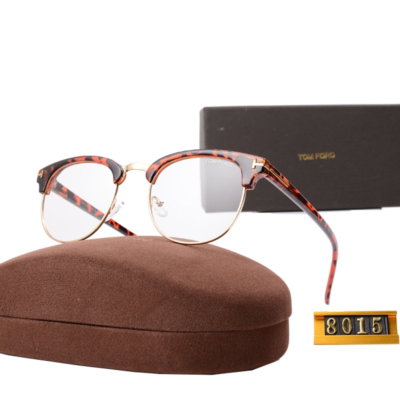 Tf Tom Ford High-Appearance All-Match กรอบแว่นตาครึ่งกรอบแฟชั่นย้อนยุค ...