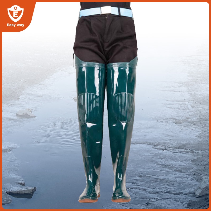Ew Half Body กางเกงกันน้ํา Wading กางเกง Overall ชุดสําหรับ Seaman ผ้า ...