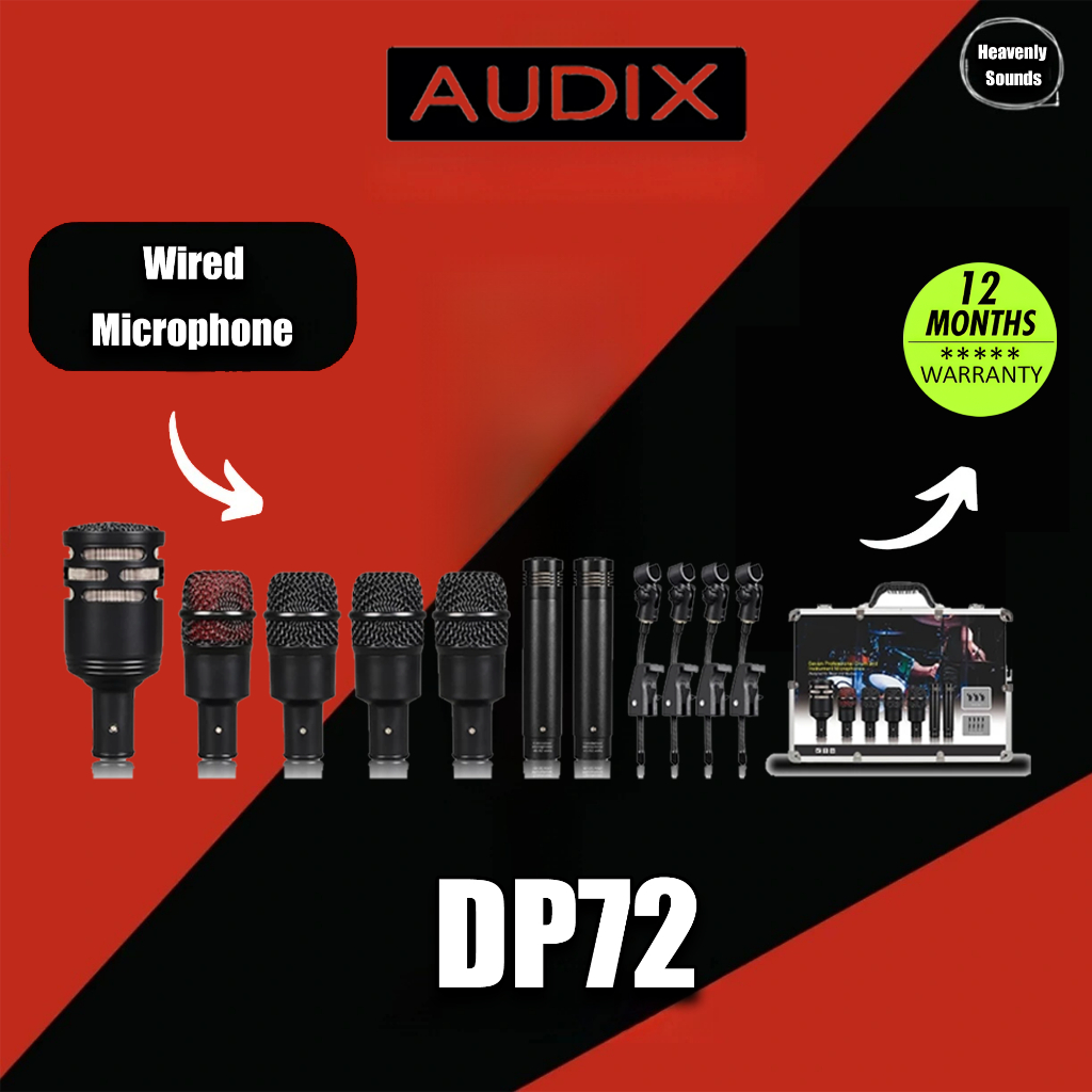อดิกซ์ DP72 ชุดไมโครโฟนกลอง 7 ชิ้น, กลองเคลื่อนที่ตัวเก็บประจุ, กลองสแน ...