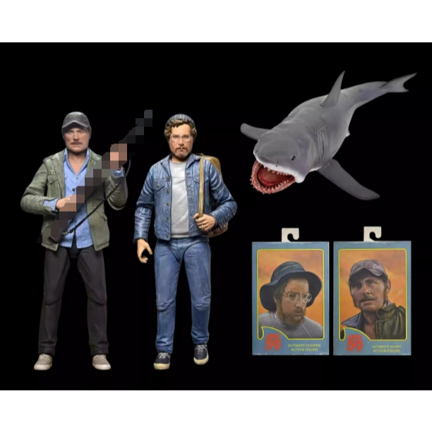 Neca Great White Shark ครบรอบ 50 ปี Matt Hooper Sam Quinte Shark Game ...