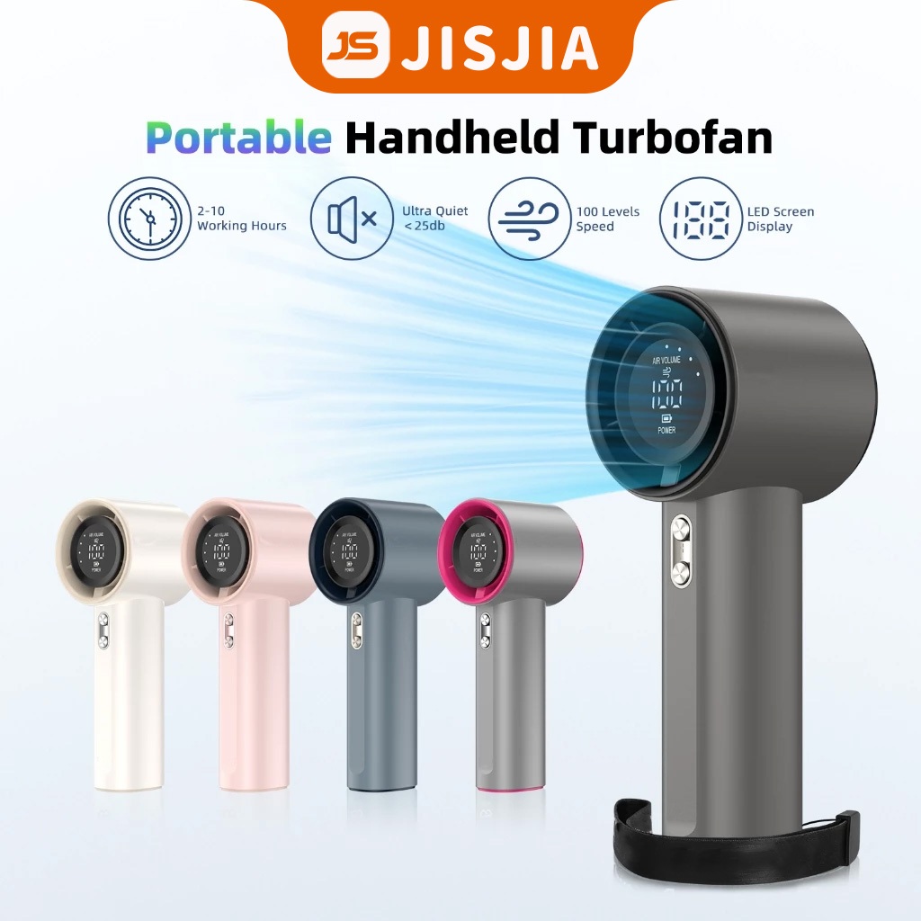 JISJIA GF05 พัดลมพกพา พัดลมมือถือ ความเร็วสูง ทํางานเงียบ ปรับความเร็ว ...