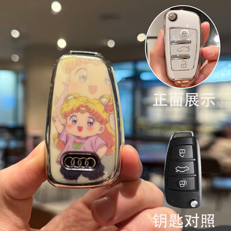 Trend Mall Soft TPUฝาครอบกุญแจรีโมทรถยนต์สําหรับAudi A3 A4 B9 A6 C8 A7 S7 4K A8 D5 S8 Q7 Q8 SQ8 ...