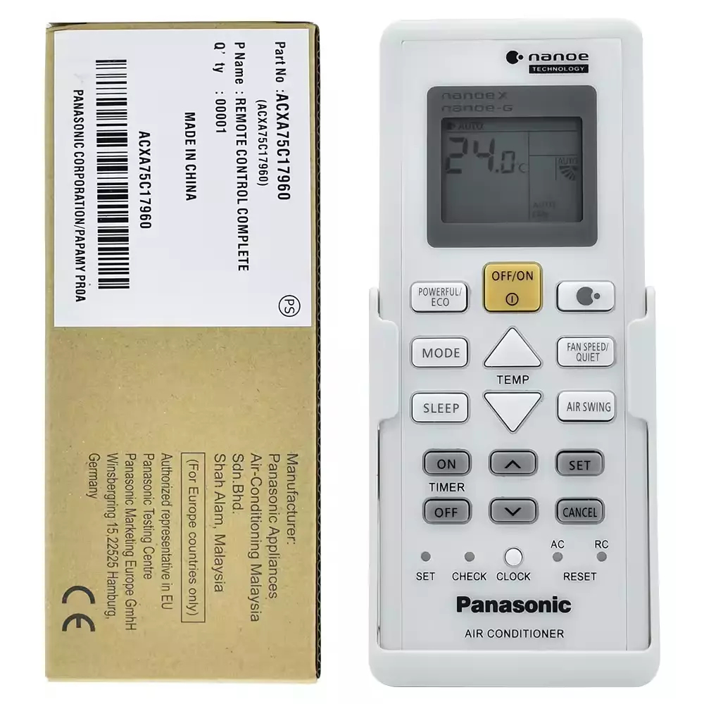 ใหม่ Original ACXA75C17960 สําหรับเครื่องปรับอากาศ Panasonic รีโมท Nanoe-G Nanoe-X | Shopee Thailand