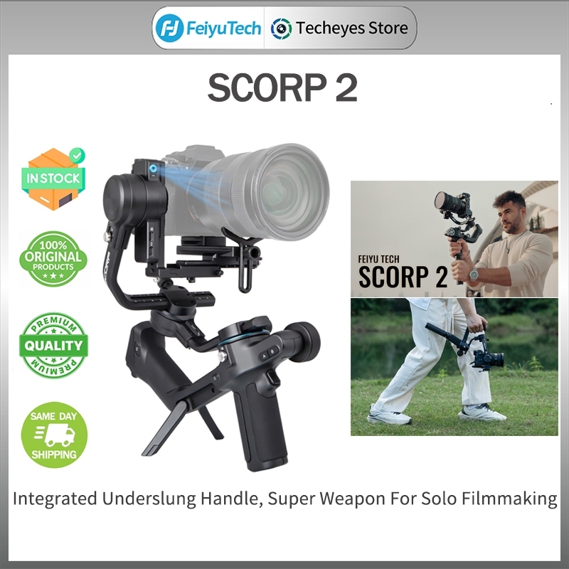 New ArrivalFeiyuTech SCORP 2 ไม้กันสั่น, เซ็นเซอร์ติดตาม Al ในตัว ...