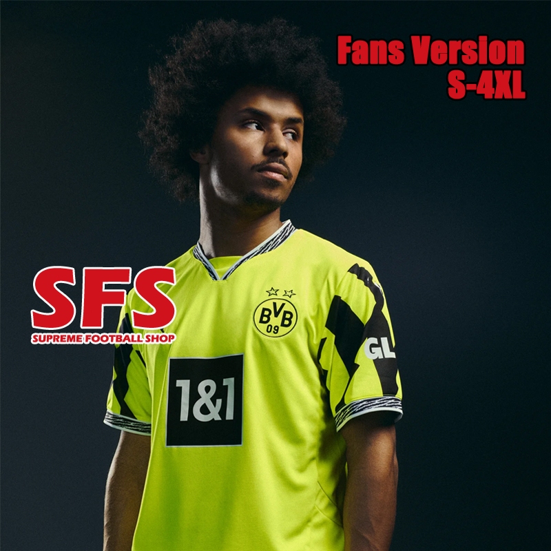 SFS Top Quility 2025 BVB Jersey Neon Special Kit Men Football Soccer ...