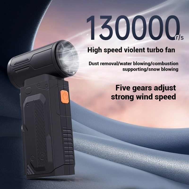 Breezen พัดลมพกพา turbo fan พัดลมเทอร์โบเจ็ทความเร็วสูง 130,000 RPM ไร้ ...