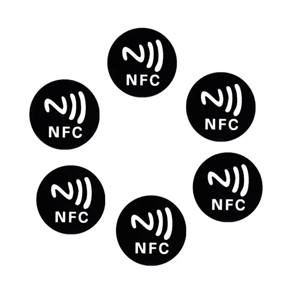 6 ชิ้น NFC สติกเกอร์ Ntag213 ป้าย NTAG 213 ป้ายสติ๊กเกอร์ NFC Micro ...