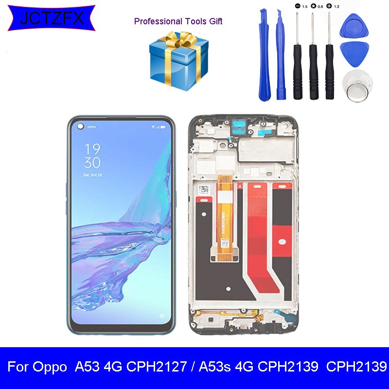 หน้าจอสัมผัส lcd สําหรับ OppoA53 4G CPH2127 / A53s 4G CPH2139 lcd 6.5 ...