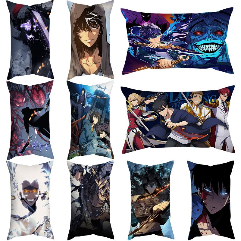 50x30 ซม./74x48 ซม.เกาหลีการ์ตูน Solo Leveling โยนหมอนรถ Cusion ปลอก ...