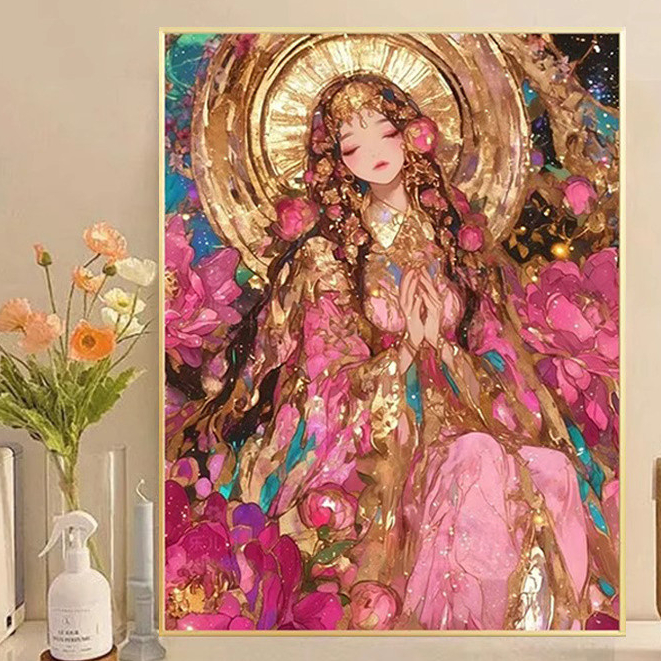 Gilt Girl Cross Stitch 2025 รูปแบบใหม่ Handmade Own เย็บปักถักร้อยสไตล์ ...