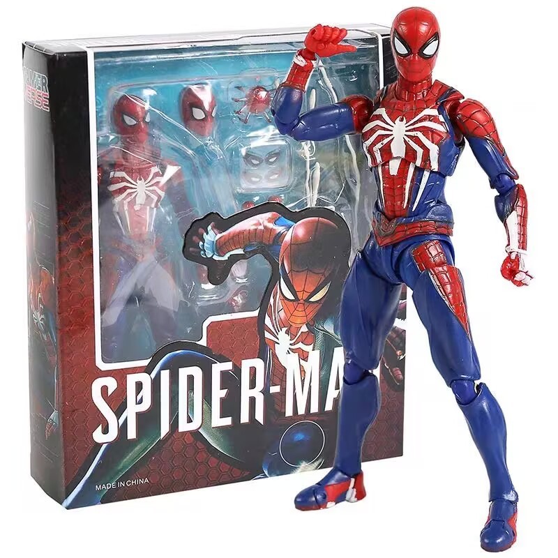 PS4 Spiderman รูป Avengers Spider Man Action figures ชุดอัพเกรด PS4เกม ...