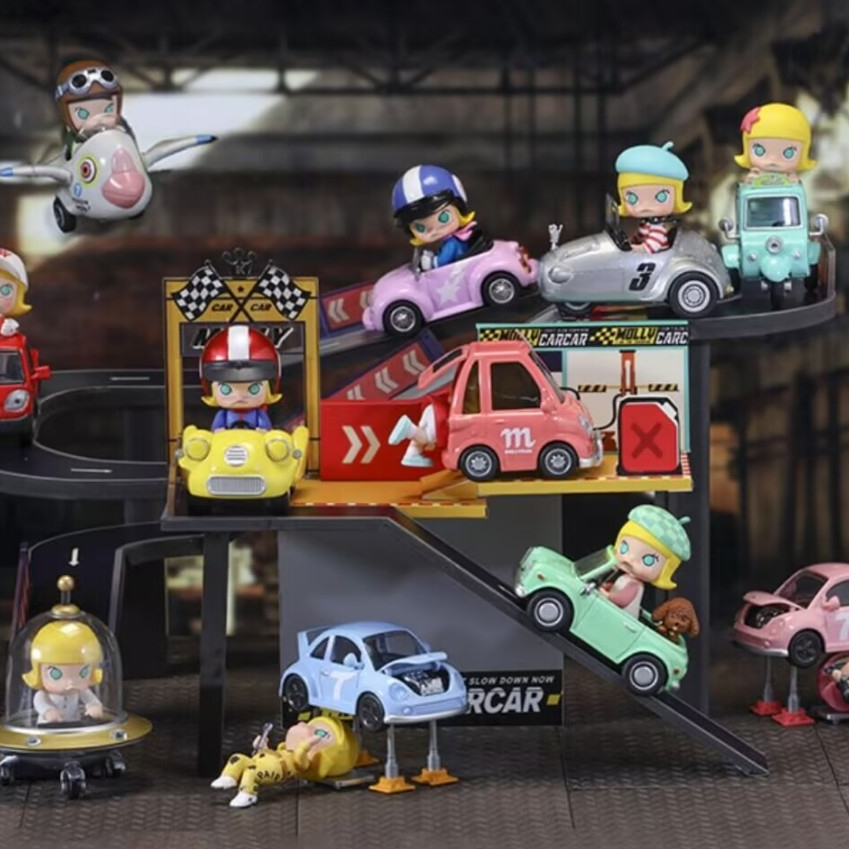 Popmart MOLLY Magic Card Series Mystery Box Figure Cute Car Toy ของขวัญ ...