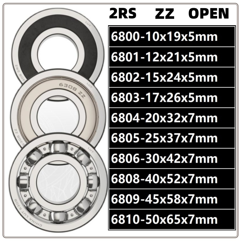 6800/6801/6802/6803/6804/6805/6806/6806/7808/6809/6810 RS ZZ 2RS rz ...