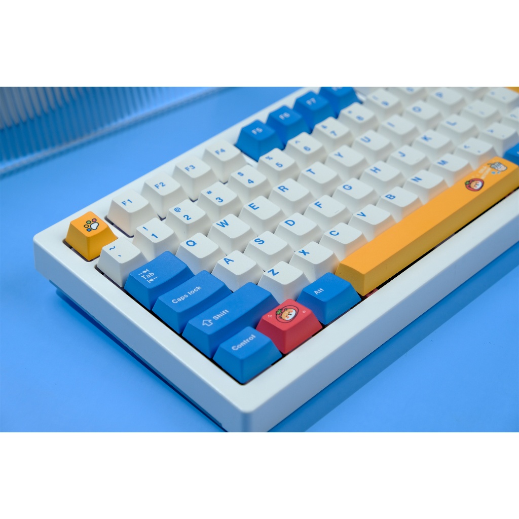 Gmk Fries Dog KeyCap Set 129 Key PBT Keyboard Cap Cherry Profile เกม ...