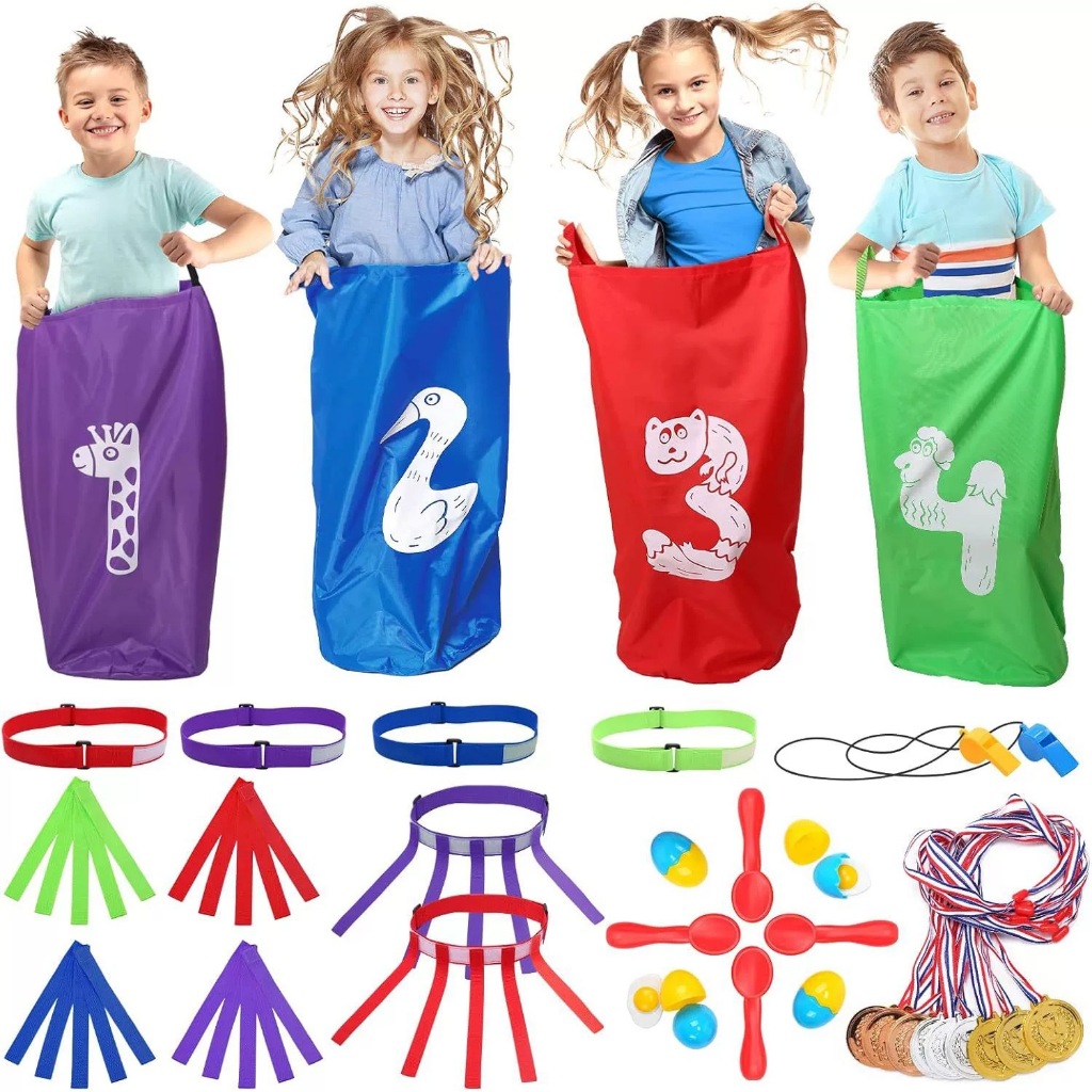 2025 Easter Kids Outdoor Outdoor Game set Children Sack Racing Games ...