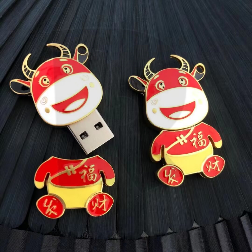 Metal Lucky Bull แฟลชไดรฟ์ USB 2.0 1GB 2GB 4GB 8GB 16GB 32GB 64GB 128GB ...