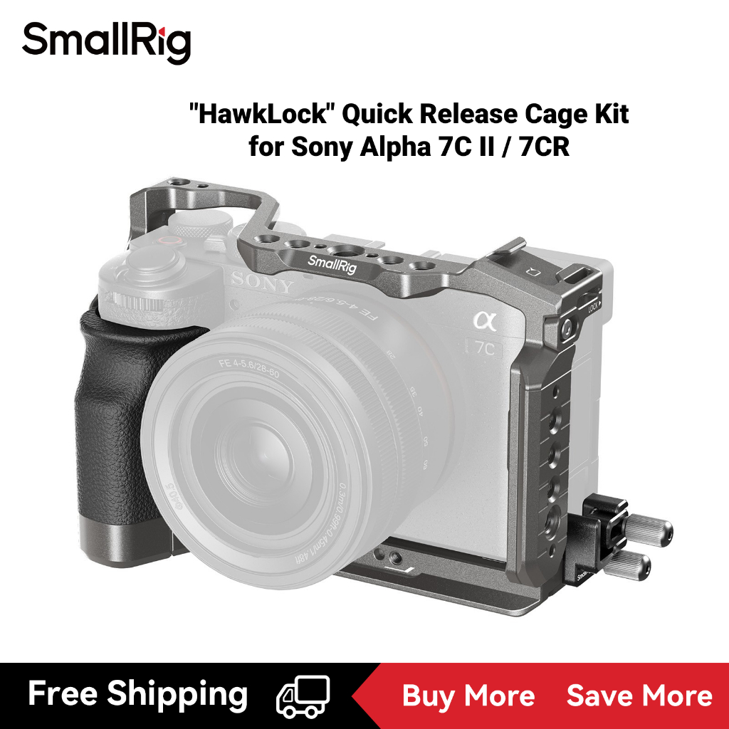 Smallrig กล้องกรงสําหรับ Sony Alpha 7C II / 7CR, "HawkLock" Quick ...