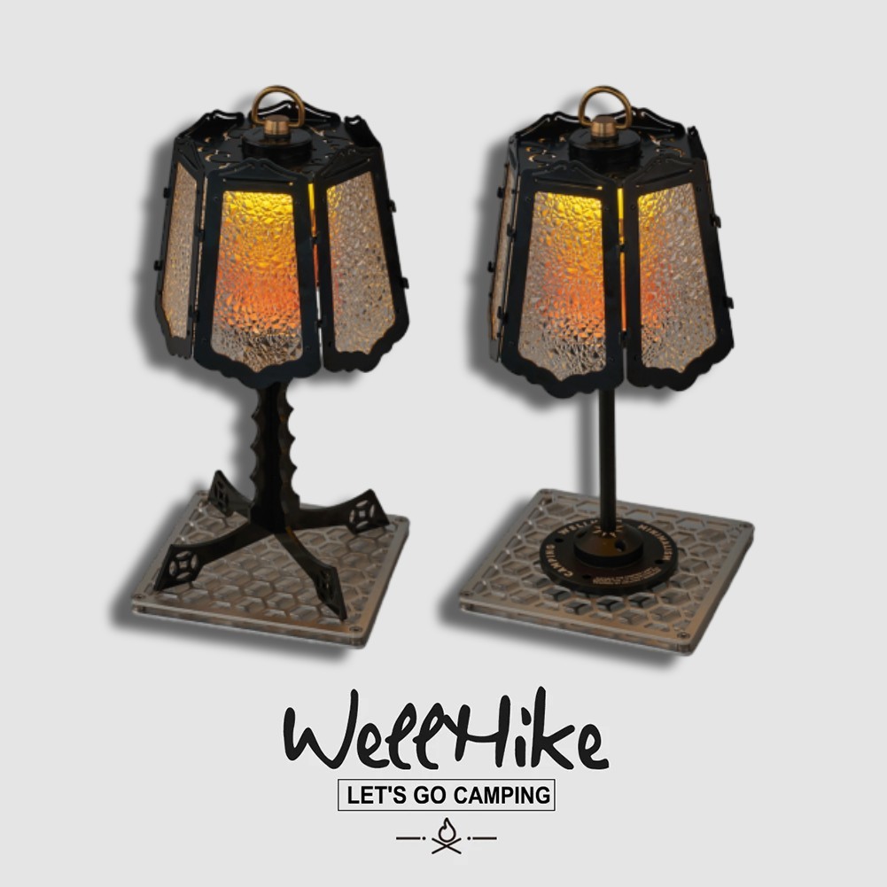 Wellhike Camping โคมไฟอะคริลิคที่ถอดออกได้ Vintage โคมไฟสําหรับ GZ Goalzero 38Explore Camping ...