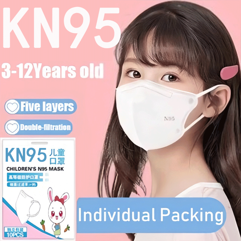 [แพ็กเกจแต่ละชิ้น] หน้ากากปิดปาก ลายผีเสื้อ เป็ด 3D N95 5 ชั้น ระบายอากาศ คุณภาพสูง สีขาว ...