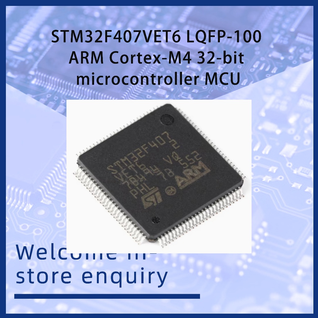 Stm32f407vet6 LQFP-100 ARM Cortex-M4 ไมโครคอนโทรลเลอร์ 32 บิต MCU | Shopee Thailand