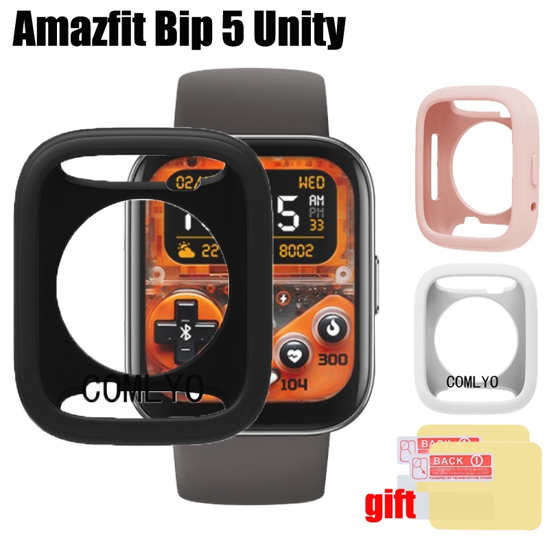 สําหรับ Amazfit Bip 5 unity Case สมาร์ทวอทช์ป้องกันกันชนฝาครอบซิลิโคน ...