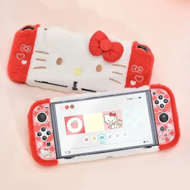 SANRIO รูปซานริโอ้ Hello Kitty Switch OLED เคสป้องกันเกมการ์ตูนแบบแข็ง ...