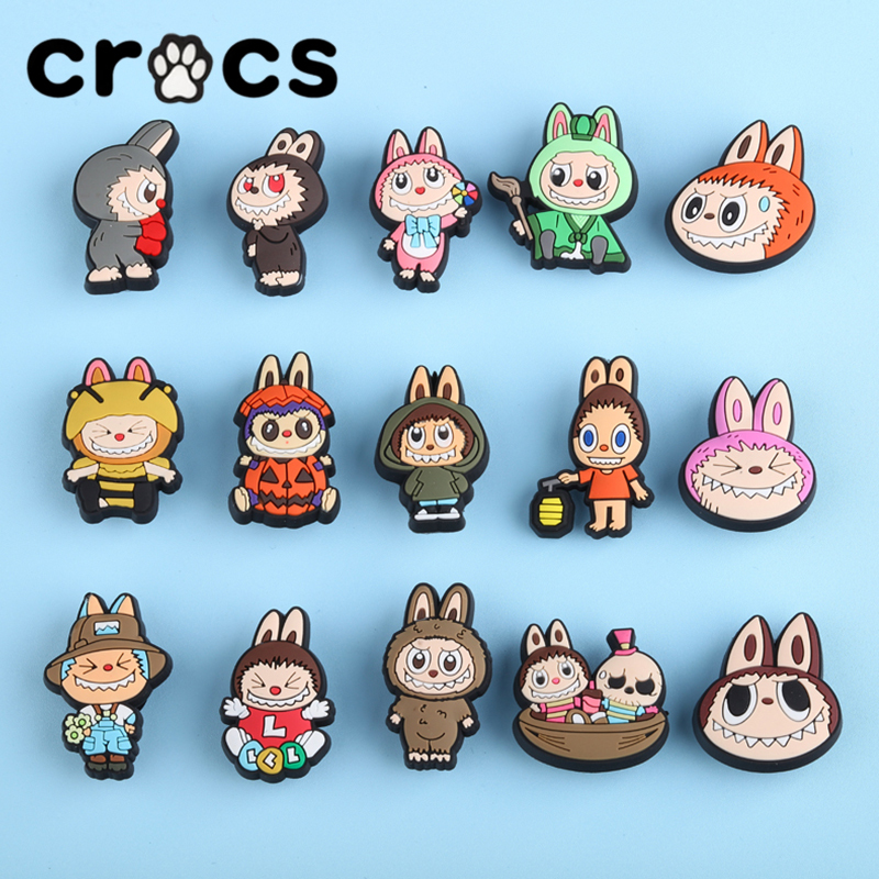 ชาร์มรองเท้า Crocs Jibbitz ลายการ์ตูนน่ารัก สไตล์ใหม่ ซีรีส์ Labubu ตก ...