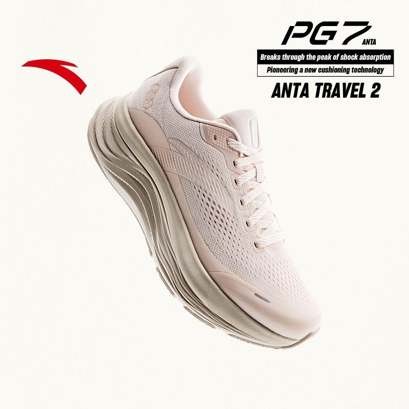 ANTA Women Travel 2 PG 7 รองเท้าวิ่งผู้หญิง ระบบดีดตัว ระบายอากาศดี เหมาะสำหรับจ๊อกกิ้ง ...