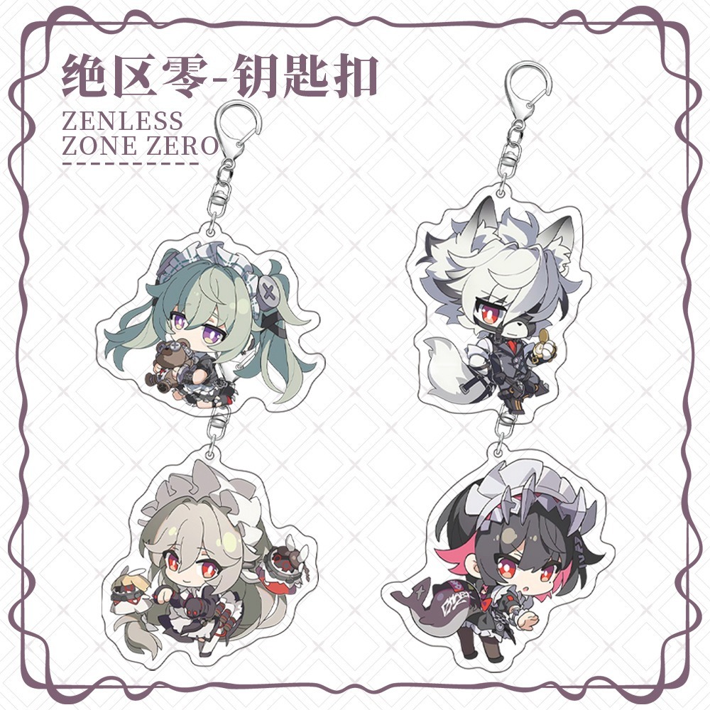 เกม Zenless Zone Zero Ellen Joe Von Lycaon จี้น่ารักรูปพวงกุญแจอะคริลิค ...