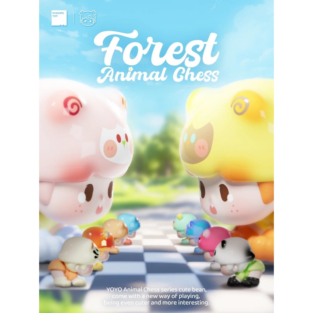 Whoops Toy YOYO Fores Animal Chess Cute Bean PVC พร้อมตัวเลข (48 ชิ้น ...