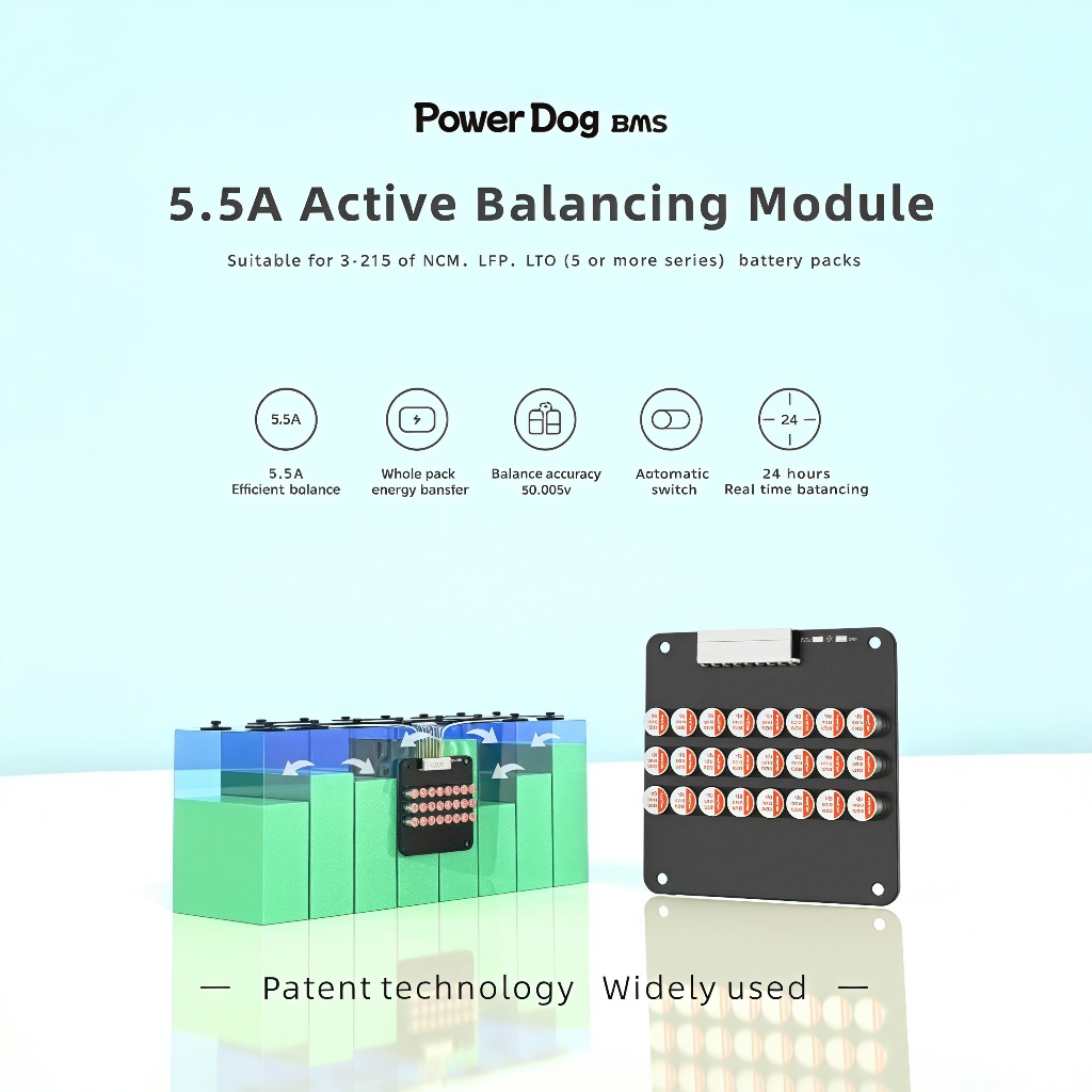PowerDog Active Balancer 5A พร้อมแผ่นอะคริลิค 3S 4S 5S 6S 7S 8S 10S 12S 14S 16S 21S Lipo ...