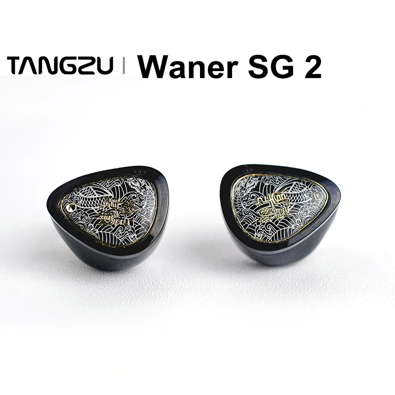 ใหม่ Tangzu Waner 2 10 มม.แบบไดนามิกหูฟังชนิดใส่ในหู IEM MIC โลหะคอมโพ ...