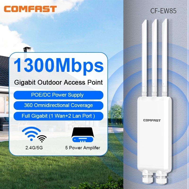 Comfast 1200Mbps กลางแจ้งไร้สาย AP Dual Band High power wifi Repeater ...